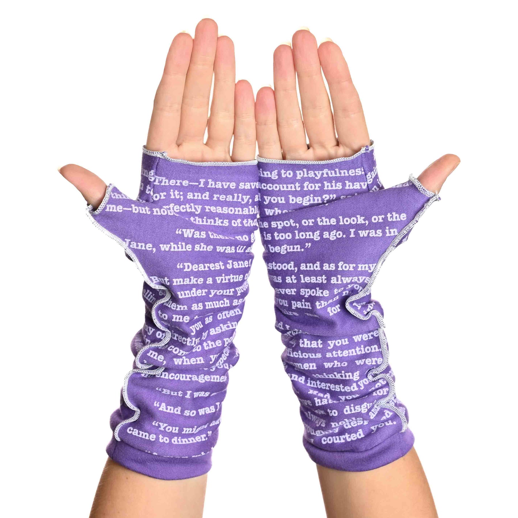 Pride and Prejudice Writing Gloves | Literary Fingerless Gloves - Storiarts