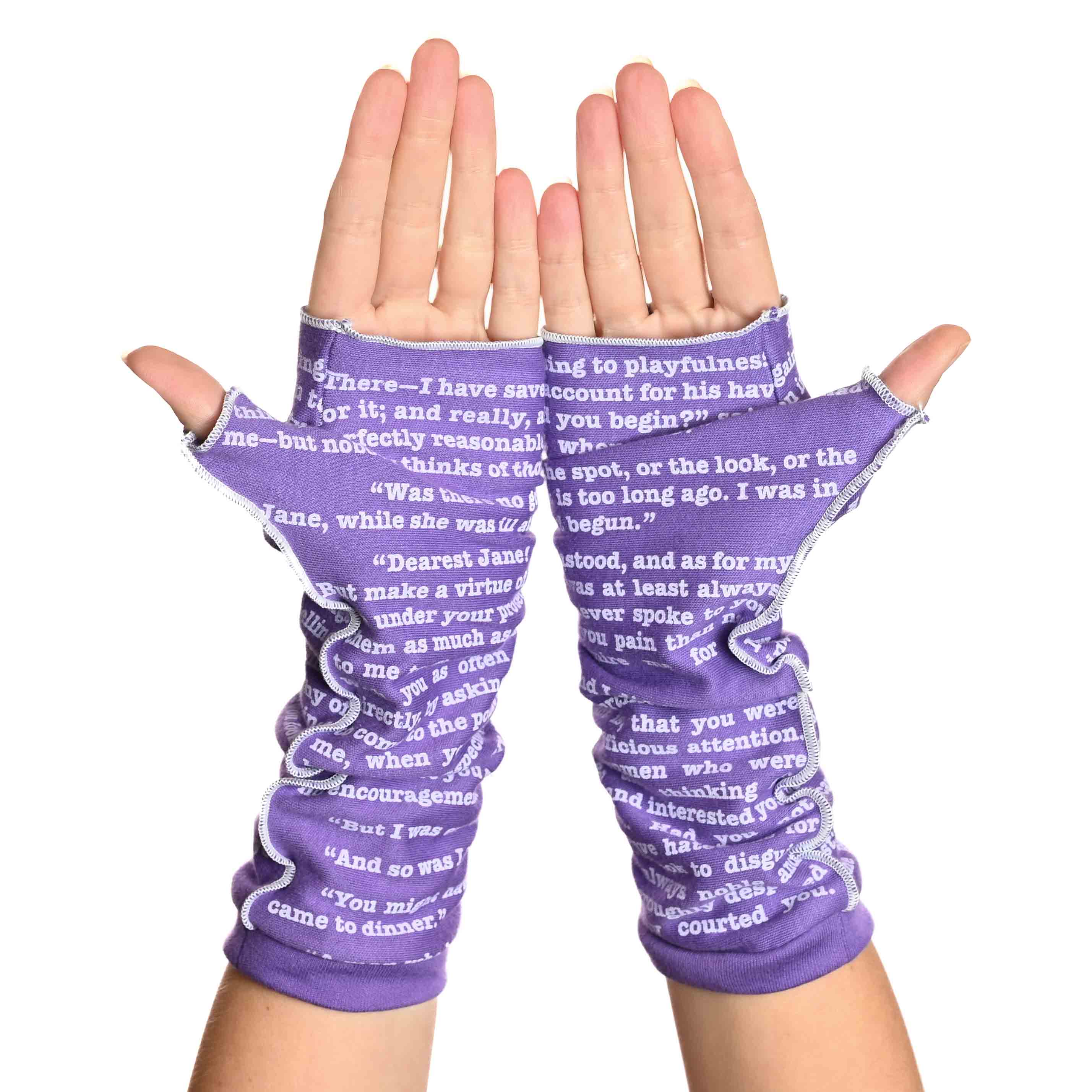 Pride and Prejudice Writing Gloves | Literary Fingerless Gloves - Storiarts