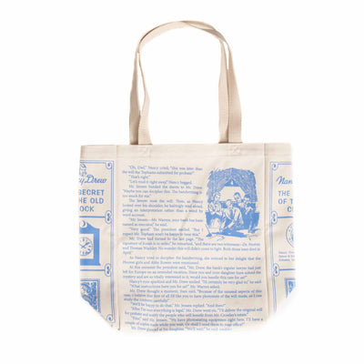 Nancy Drew Tote | Cream and Blue Tote Bag | Storiarts
