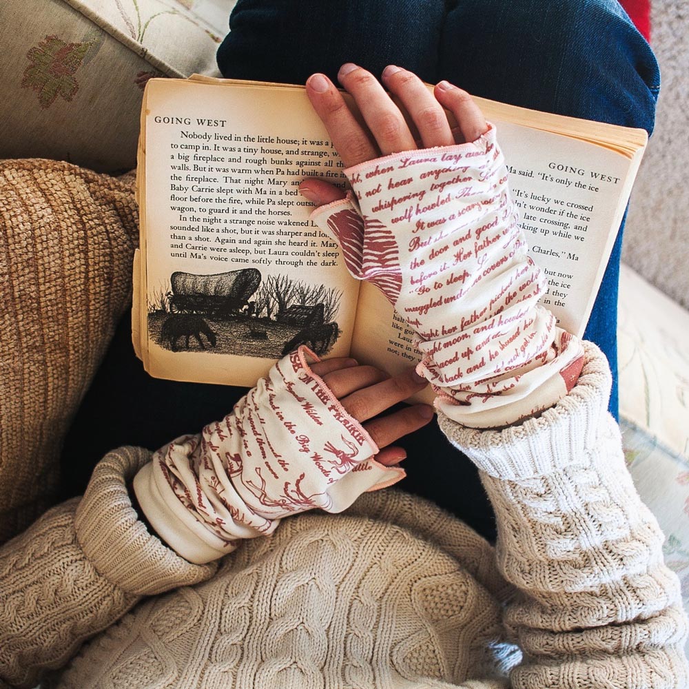 Little House on the Prairie Novel Fingerless Writing Gloves - Storiarts
