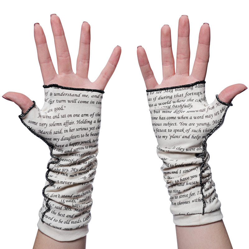 Little Women Writing Gloves | Soft Fingerless Gloves - Storiarts
